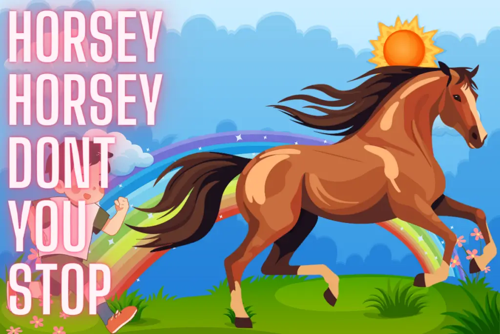 Horsey Horsey Don’t You Stop Nursery Rhyme Lyrics, Video and Printable ...