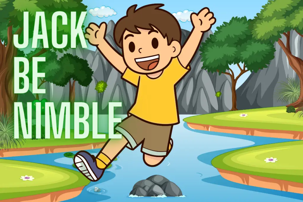 Jack Be Nimble Nursery Rhyme Lyrics, Video and Printable – Nursery ...