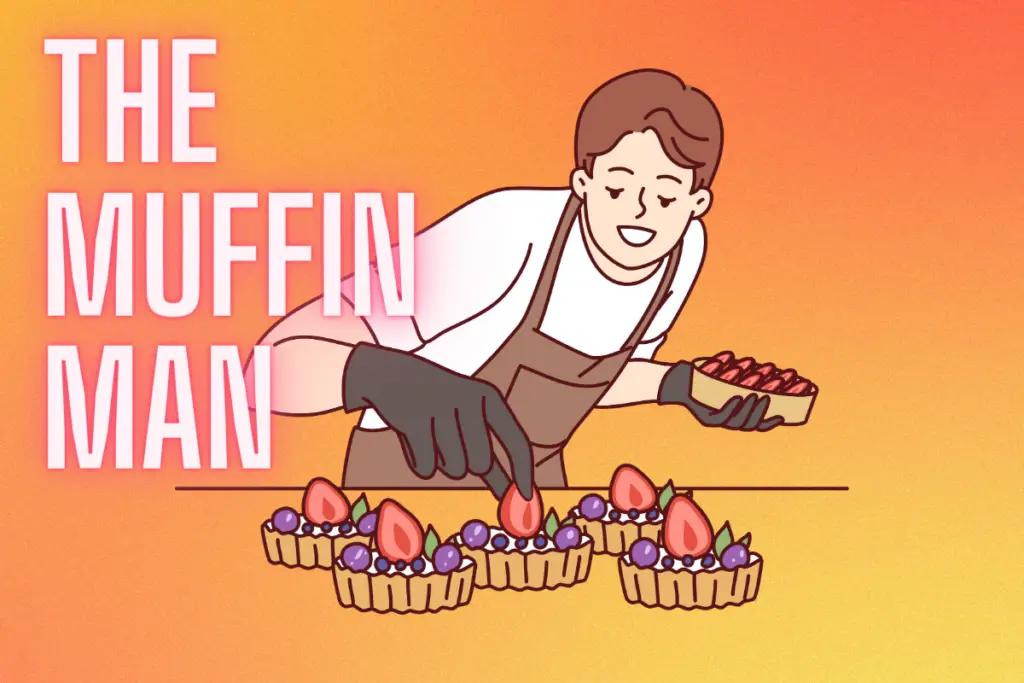 The Muffin Man Nursery Rhyme- Lyrics, Video, and Printable – Nursery ...